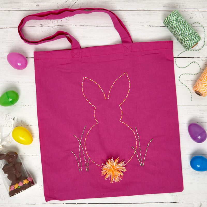 DIY Easter Bunny Tote Bags | Paper Mart Blog - Boxes, Wrapping Paper ...