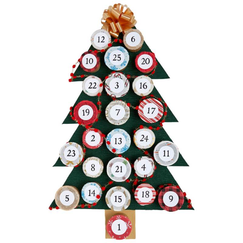 DIY Christmas Tree Advent Calendar - Paper Mart Blog