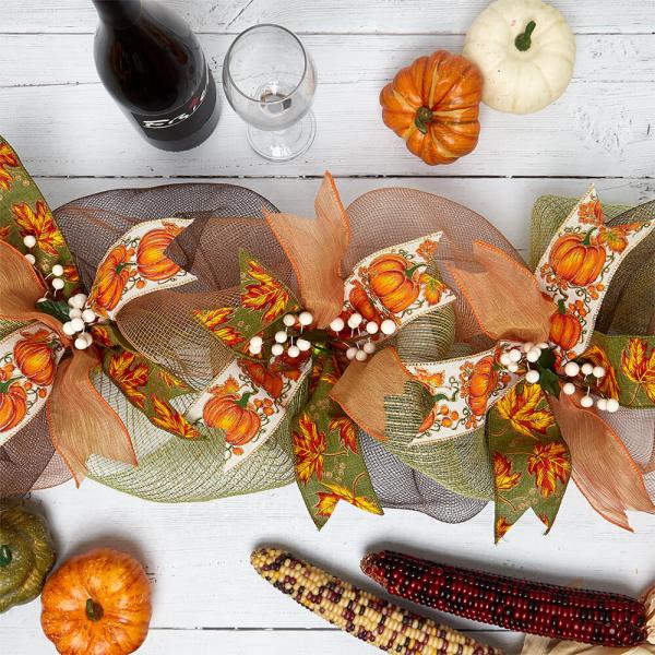 DIY Fall Table Runner - Paper Mart Blog - Boxes, Bags, Ribbon, Tulle ...